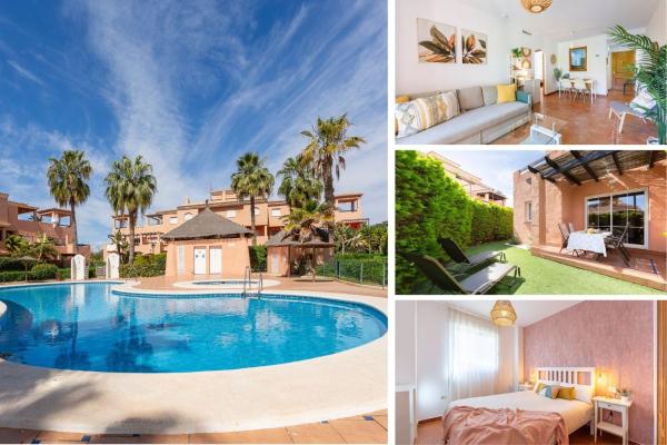 Jardín Privado # Netflix # Playa A 8min # Wifi # Familia # Apartamento - Garrucha