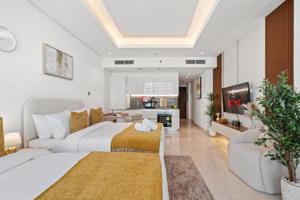 Chalet Homes - Lux New Studio With 2 Double Beds In Downtown Dubai - Dubai