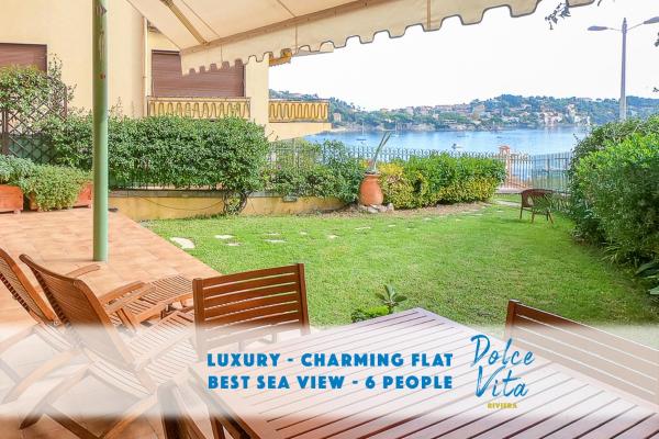 Le Marie Jeanne 6 Pers Giardino Vista Mare - Villefranche-sur-Mer