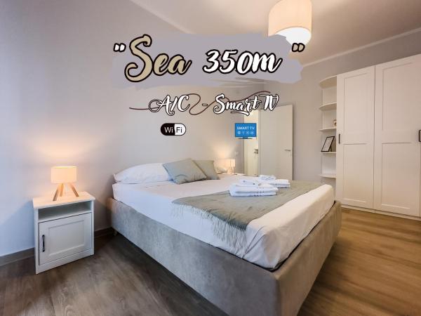 Sea 350m - Train Station 9 Min - Smart Tv - Wifi - Spotorno