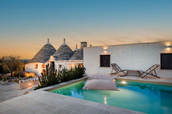 Trullo Perla Greta - Luxury Country Villa & Private Heated Pool - Alberobello