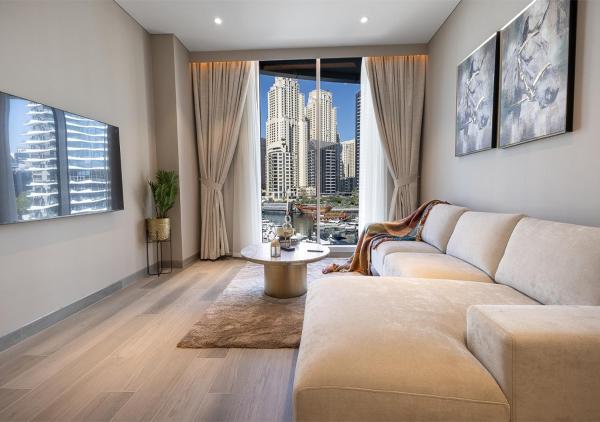 Luxury Full Marina View 1 Bedroom Hall & Infinity Pool On Marina Walk - Dubai
