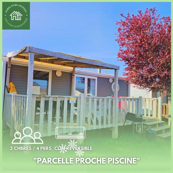 262- Joli Mobilhome 4 Pers 2 Chambres Clim Camping 5 éToiles - Villers-sur-Mer