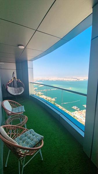 Luxury Romantic Sea View Apartment- إقامة هادئة إطلالة بحرية موقع استثنائي- Manama - Bahreïn