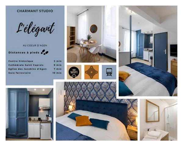 L’élégant, Charmant Studio Hyper Centre Gare 800m - Agen