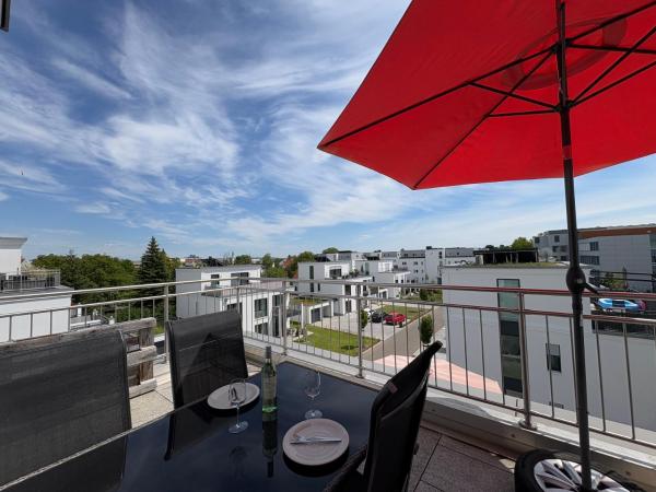 Modernes Serviced Apartment - Fewo Penthouse View - Nördlingen