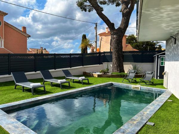 Le Grand Pin Villa Climatisée, Piscine, Rooftop - Bandol