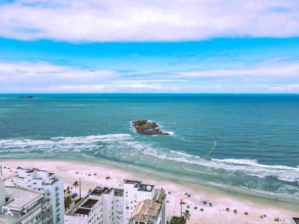 Apto Na Praia - Ar Condicionado E Churrasqueira - Guarujá