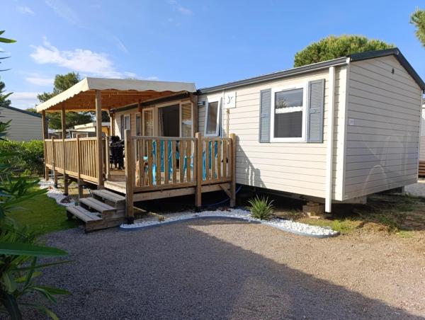 Mobil-home Tout Confort Camping Mar Estang à Canet En Roussillon - Perpignan