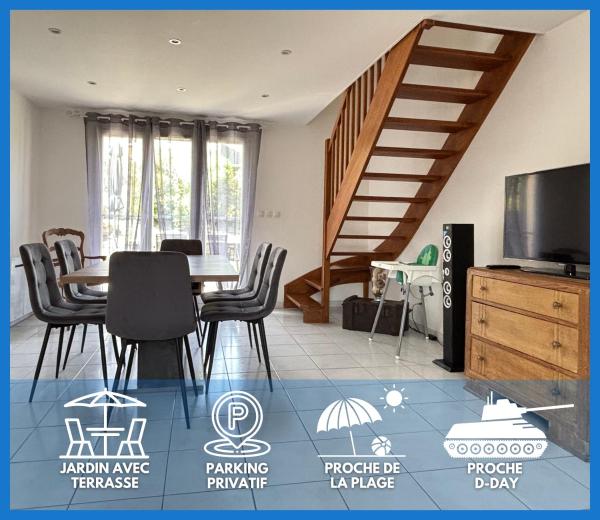 Jolie Colombe, Maison 3 Ch 2 Sdb Beau Jardin Terrasse Aménagée à 15 Mn à Pied De La Mer Du Centre Port En Bessin Proche Golf Et D'omaha Beach Et Bayeux - Port-en-Bessin