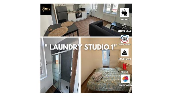 Laundry Loft- Studio1-proche Gare Centre Ville- Cnpe - Calais