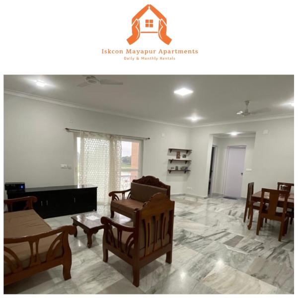 Iskcon Mayapur Apartments -Daily & Monthly Rentals - Luxury 2 Bedroom Apartment With Private Road To Main Iskcon Temple - Mayapur