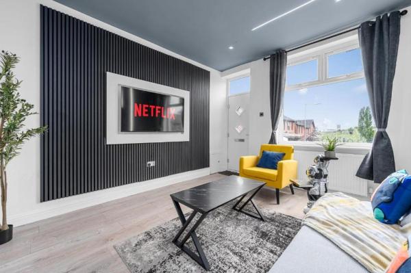Sleek & Sunny 2br -The Gallery House - Sleeps 5 - Family Friendly - Bolton, UK