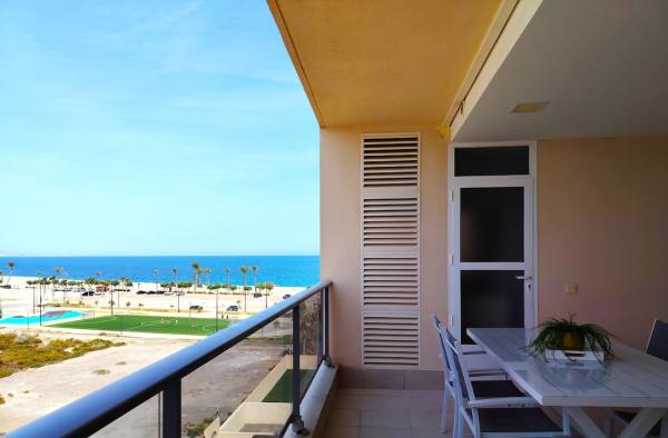 Mar Y Sal 8, 1º Línea De Playa, 2 Hab, Terraza Con Vistas Al Mar Y Garaje - Roquetas de Mar