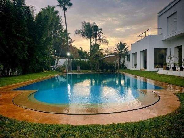 Modern House Big Pool Best Location10 Min To Beach - Rabat