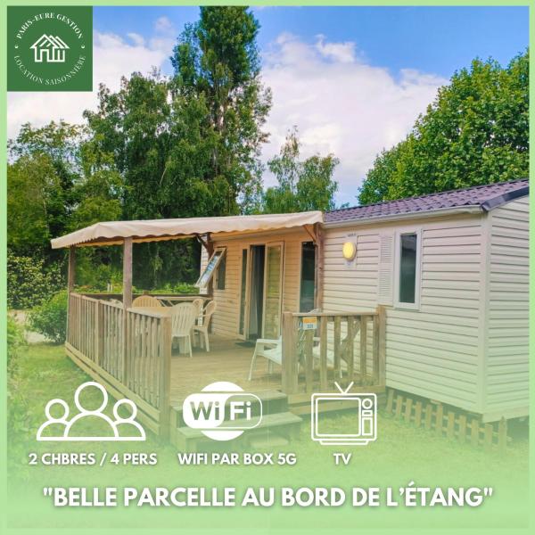 Mobilhome 6p Tv Wifi Lave Linge En Bordure D'étang - Anet