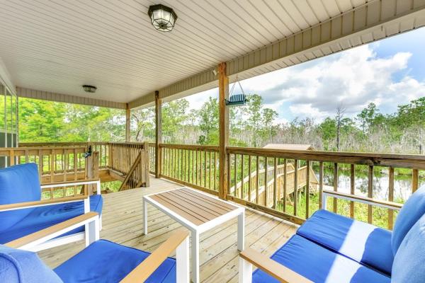 Canal-front Abode W/ Private Dock In Bay St Louis - Buccaneer State Park, Waveland
