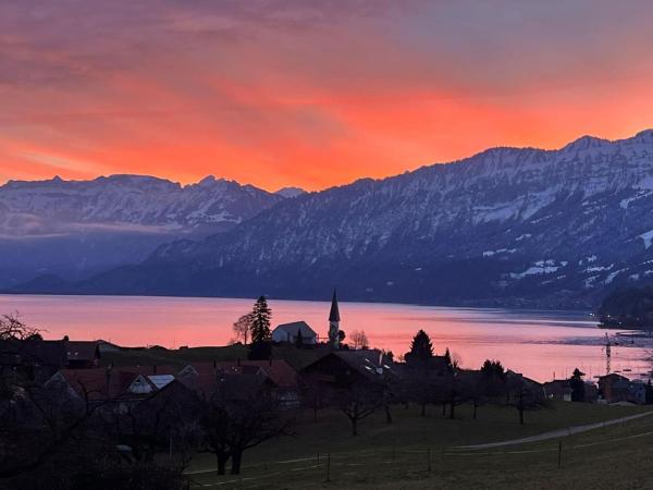 Vintage Lake View Villa With Outdoor Pool - Spiez