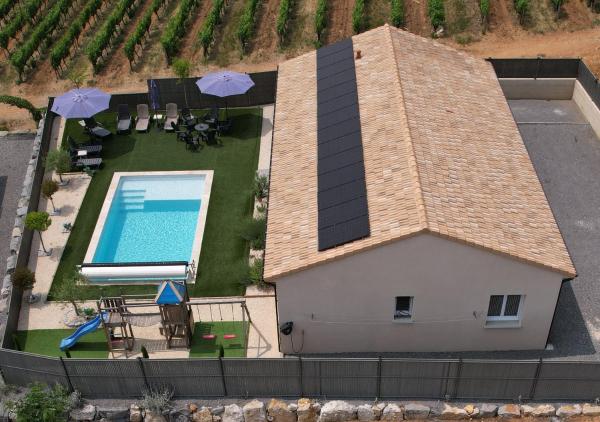 En Ardèche Villa De Vacances L'olympe Climatisée Avec Sa Piscine Privée Et Chauffée - Joyeuse