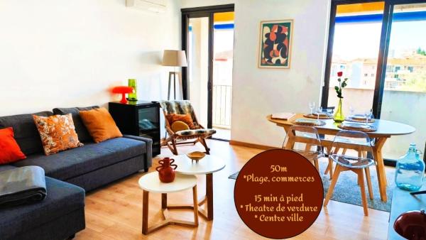 F3-50m From Trottel Beach - Wifi - Air Conditioning - Ajaccio