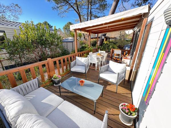 Sous Les Pins Du Bassin - Mobile Home Avec Jardin - Bassin d'Arcachon