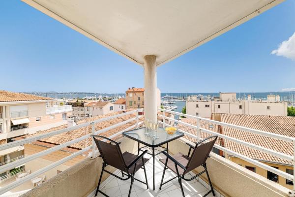 Sunny Port Apartment With Sea View - Happy Rentals - Vallauris
