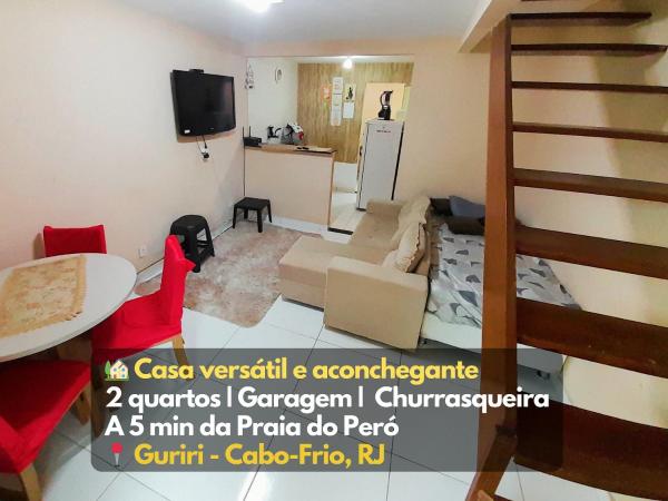 Casa 2qts Churrasqueira Condomínio Pássaros Peró - Cabo Frio