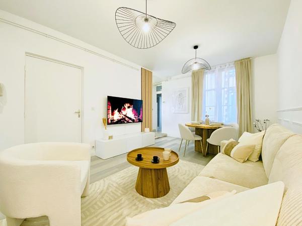 Le Subtil - By Best Keys - ÉLégance & Confort - 2 Chambres Séparées - Lit Queen Size - Smart Tv Netflix - Entre Gare & Centre Ville - À 1h De Paris - Wifi Fibre - Check-in Autonome - Sens