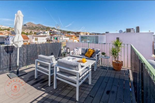 House With Rooftop Terrace At The Beach - Tcm - Málaga