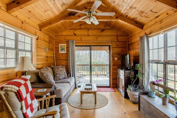 Peacful And Quiet Mountain Views At Willow Pond Cabin - North Carolina