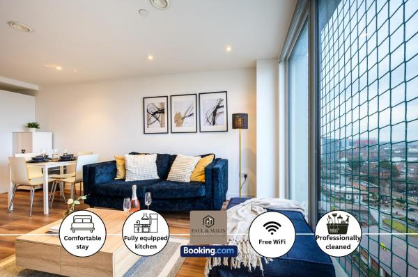 2 Bedroom Apartment By Paul & Malin Properties Short Lets & Serviced Accommodation Stretford With Free Wifi & Gym Access - Old Trafford