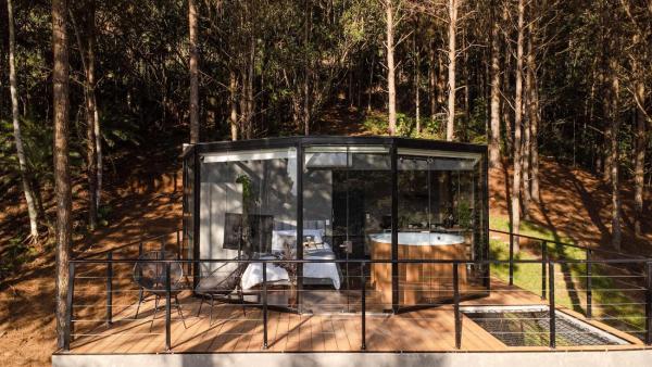 Maravilhosa Cabana De Vidro De Luxo Na Natureza - Pomerode