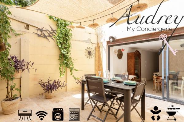 Le Patio Des Salins - Sublime Maison De Charme Intramuros à Aigues-mortes - Le Grau-du-Roi