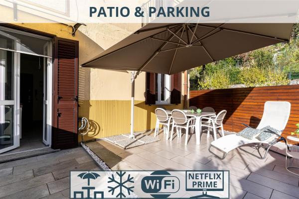 Patio & Parking - Self Check-in & Remote Access - Cernobbio