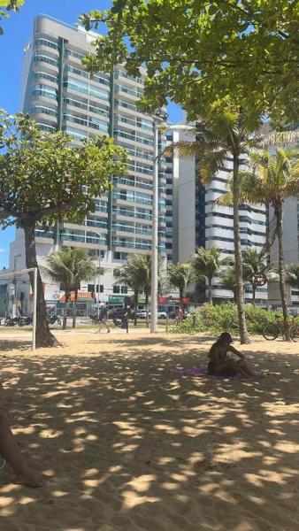 Flat Frente Mar Pe Na Areia - Vila Velha
