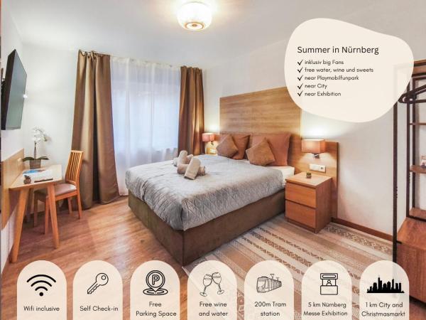 Falk Homes- Home 2, Luxus City Apartment, Ideal Für Geschäftsreisende & Familien - 80qm Mit Balkon, Arbeitsplatz & Parkplatz Im Zentrum Nürnbergs, Nahe Messe - Nuremberg