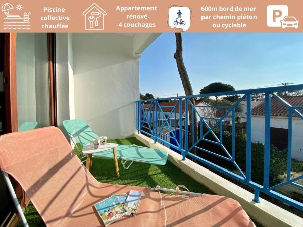 Appartement Cosy Avec Piscine Chauffée Proche Mer Et Centre – Rénové Et Calme - Fr-1-231-280 - Bretignolles-sur-Mer