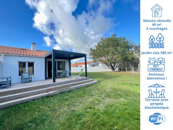 Maison Cosy à La Sauzaie Avec Jardin Clôturé, Pergola Bioclimatique Et Wifi - Fr-1-231-314 - Bretignolles-sur-Mer