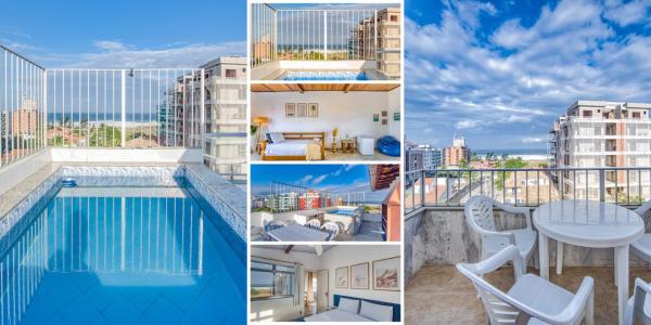 Cobertura Vista Mar E Piscina, 2 Suítes E 1 Quarto - Todos Com Ar Split E Smart Tv, Máquina De Lavar - Cabo Frio