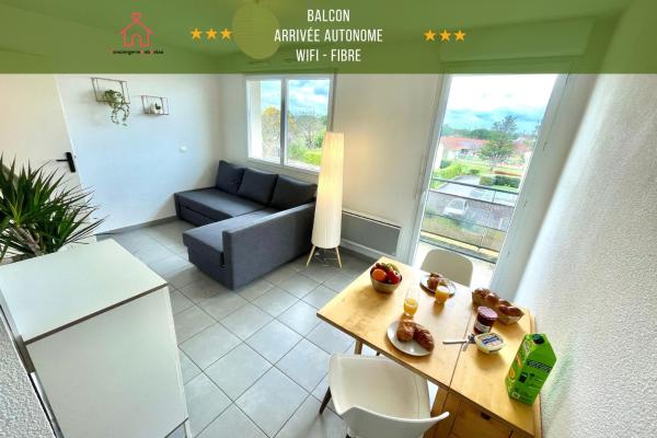 " Le Nid De Peyramont " Centre Ville - Balcon - Wifi - Muret