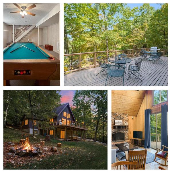 Cozy Cabin W Fire Pit, Hot Tub, Deck, & Pool Table - Berkeley Springs, WV