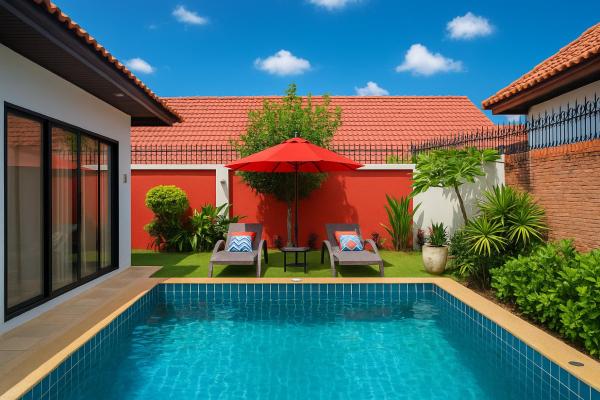 Luxury One Bedroom Private Pool Villa In Jomtien - Pattaya