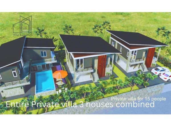 Villa Rajapruek Entire 3 Villas 7 Bedrooms Near Airport - Hang Dong