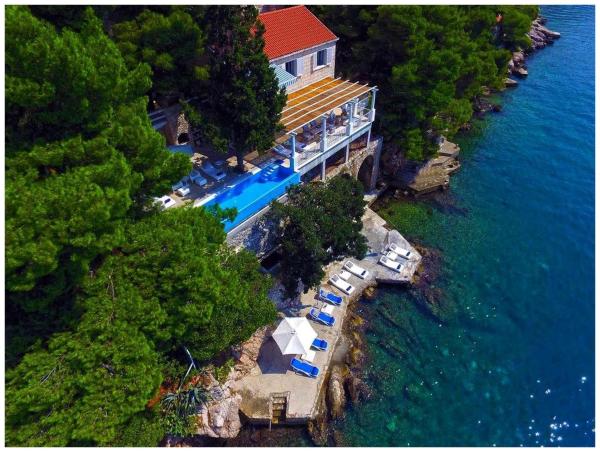 Elegant Lozica Villa 4 Bedrooms Villa Dubrovnik Palazio Seafront Villa Beautiful Infinity Pool Dubrovnik - ドゥブロブニク
