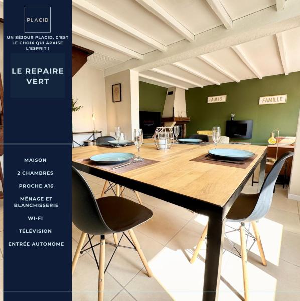 Le Repaire Vert - Cozy 2 Bedroom House - Calais