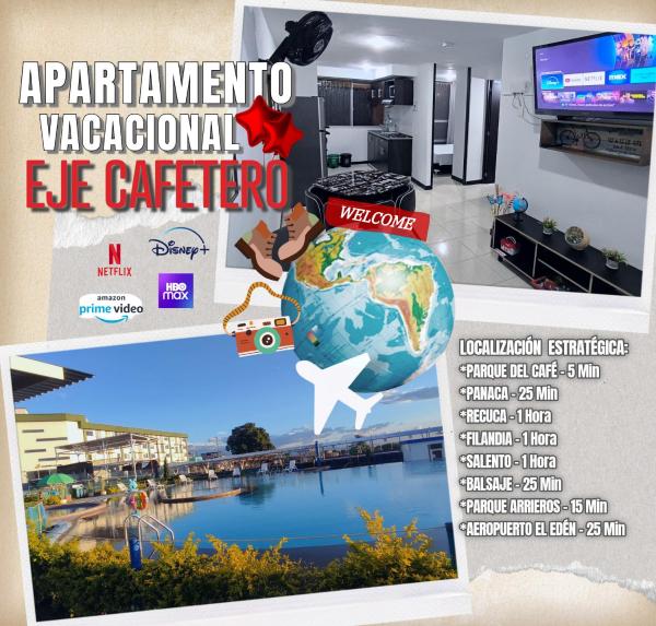 Apartamento Vacacional Eje Cafetero - Parque Del Café - Piso 3 - Quimbaya