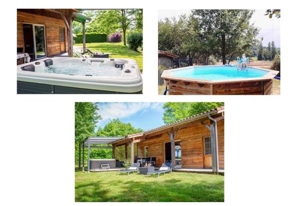 Chalet Cèdre - Les Chalets De Barruérot - Spa Jacuzzi Privatif - Gers