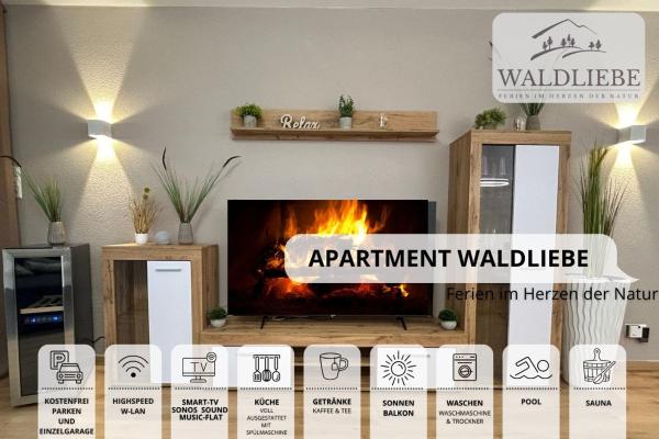 Exklusives 5-sterne Apartment Waldliebe Mit Indoor-pool, Sauna, Top Lage Und Ausblick In Die Natur, Hunde Willkommen - Elzach