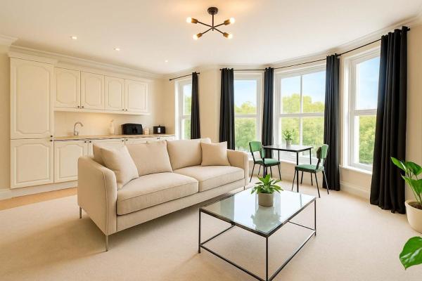 Central King Apartment With View Of River - Cardiff