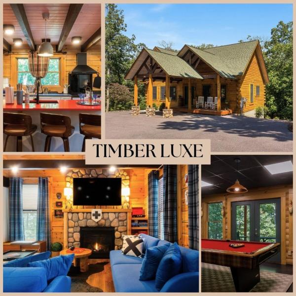 Modern Luxe Log Cabin 6 Br 4ba Sleeps 16 - 해리슨버그